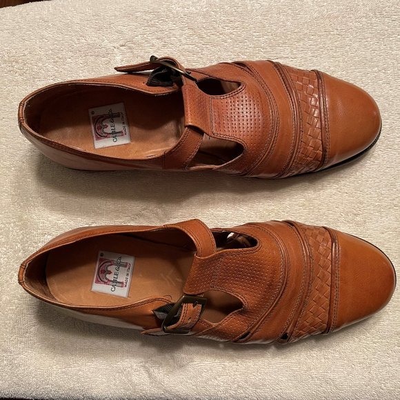 CABLE & CO. | Shoes | Nwot Cable Co Mens Leather Sandals Shoes Tan Made ...